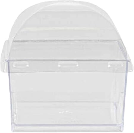 Amazon.com: 5oz Square Mini Clear Plastic Dessert Containers with Dome ...