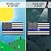 Amazon.com: 2PC Reflective Thin Blue Line Car Magnets - 5x3 Inches ...