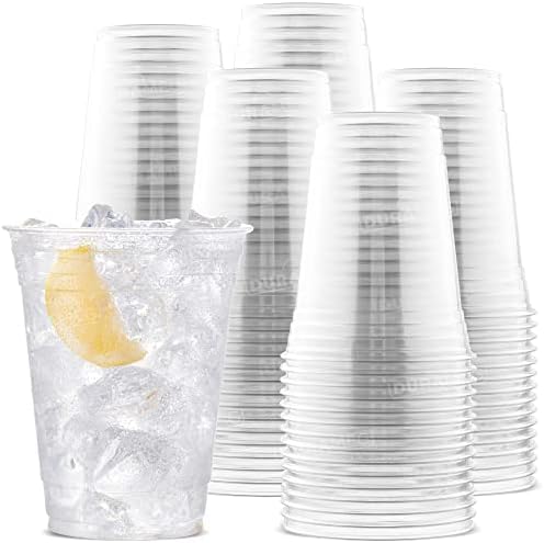 Amazon.com: 30 Pcs 16 oz Disposable Clear Plastic Cups Bulk Party ...