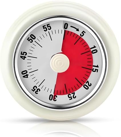 Amazon.com: Wind Up Kitchen Timers, 60 Minute Mechanical Visual Timer ...