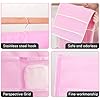 Amazon.com: BOYYJING Closet Hanging Organizer with Mesh Pockets ...