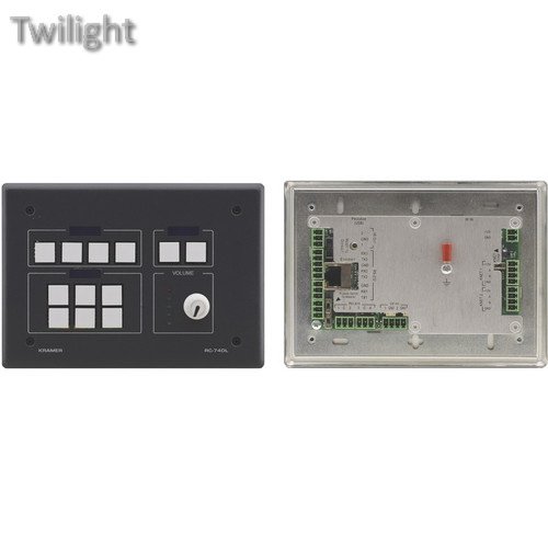 Kramer 12-Button Master Room Controller with Digital Volume Knob (White ...