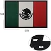Amazon.com: Mexico Flag Morale PVC Rubber Patches Appliques, Mexican ...