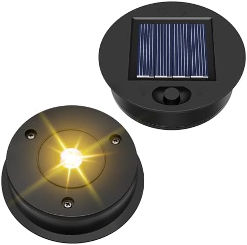 Amazon.com: 2 Pack Replacement Solar Light Parts(Top Size 2.76 inches ...