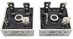 Amazon.com: GEBSKI 5PCS Single-Phase Rectifier Bridge Stack KBPC5010 ...