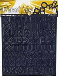 Amazon.com: BLACK VINYL LETTERS 1 IN. : Tools & Home Improvement