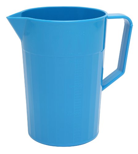 Harfield 750ml Blue Graduated Jug Virtually Unbreakable Polycarbonate Plastic Drink Pitcher ...