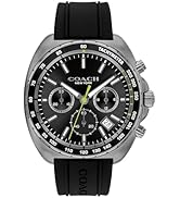 Amazon.com: Coach Charter Men's Quartz Chronograph Watch, Stainless ...