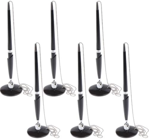 Amazon.com : diyfixlcd 6 Pieces Desk Pen with Ball Chain Secure Pen ...