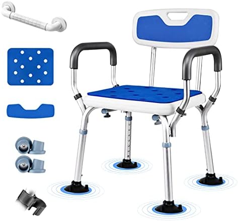 Amazon.com: Heavy Duty Shower Chair with Arms and Back for Inside ...