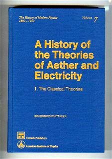 A History of the Theories of Aether and Electricity: Part I, the ...