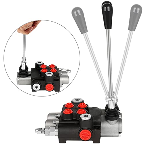 2 Spool 11 GPM Hydraulic Flow Control Valve SAE Ports Adjustable Relief ...
