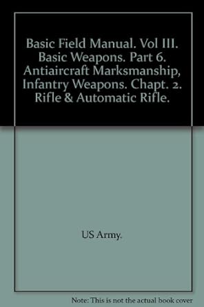 Basic Field Manual. Vol III. Basic Weapons. Part 6. Antiaircraft ...