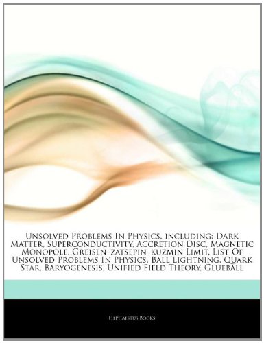 Amazon | Articles on Unsolved Problems in Physics, Including: Dark ...