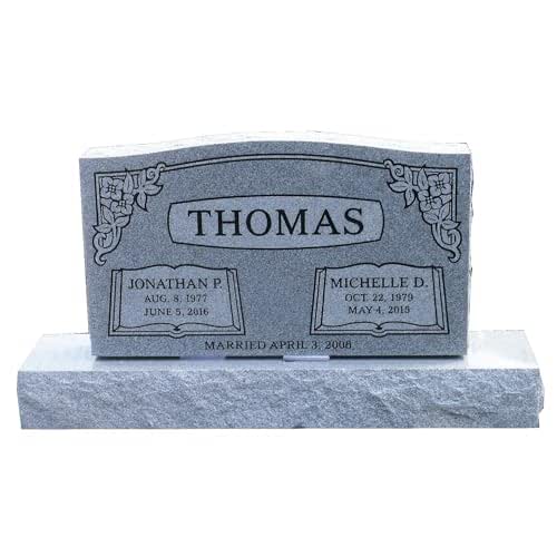 Amazon.com: Cemetery headstone - monument grade granite. Includes ...