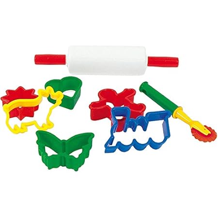 Leo & Emma Knetwerkzeug, Modellierwerkzeug Knete 6teilig hochwertig und ...