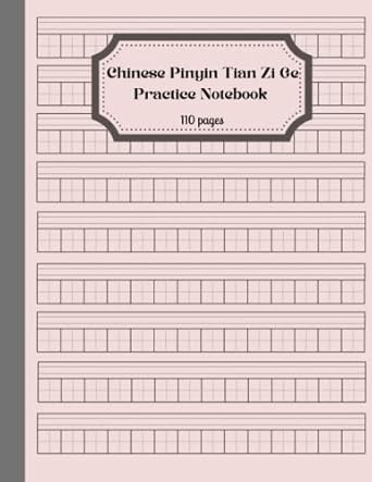 Chinese handwriting Practice Notebook with Pinyin: Exercise & Learn ...