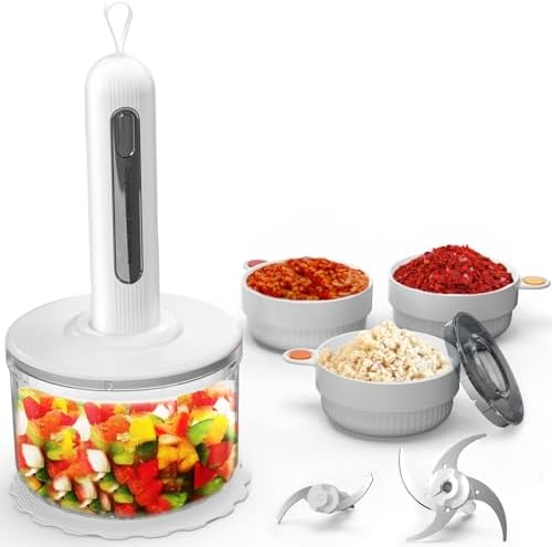 Buy KitchenKraft 4-in-1 Electric Vegetable Cutter - Multi-Function Food ...