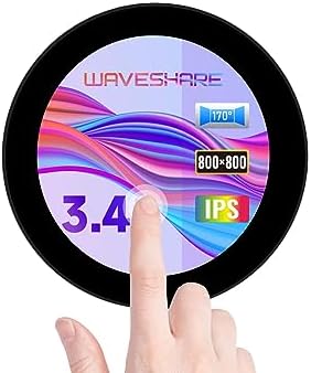 Amazon.com: waveshare 5inch HDMI Round Touch Display, 1080 × 1080 Resolution, IPS, 10-Point ...