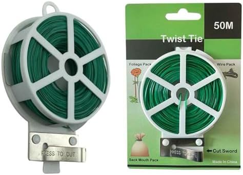 KAMICURE 164ft Garden Plant Ties, Plant Twist tie with Cutter for ...