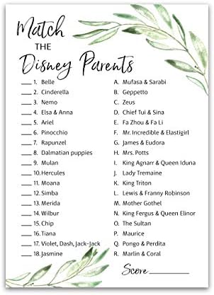Amazon.com: Inscape Creations GREENERY Baby Shower Games — CARTOON ...