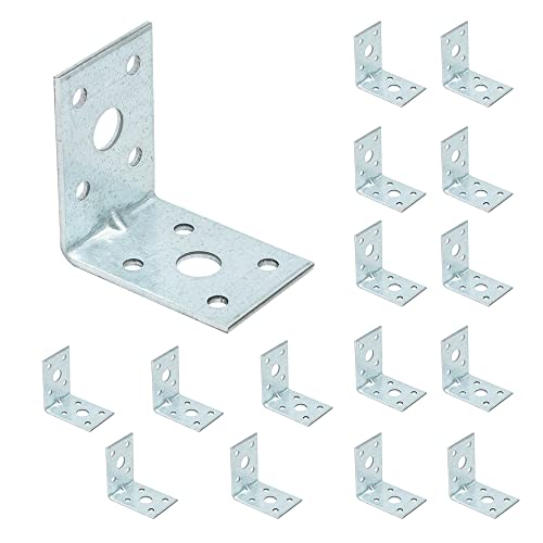 VHG Corner Brackets Wood Connectors – Pack of 15 (50 x 50 x 35 x 2 ...