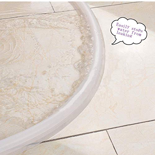 NIUBIKELAS Splash Guard Strip Shower, Foldable Shower Sill Water Dam ...