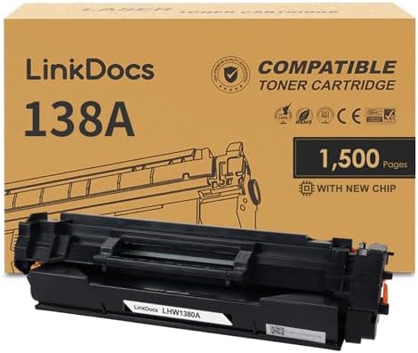 Amazon.com: LinkDocs 138A Toner Cartridge Compatible for HP 138A W1380A ...
