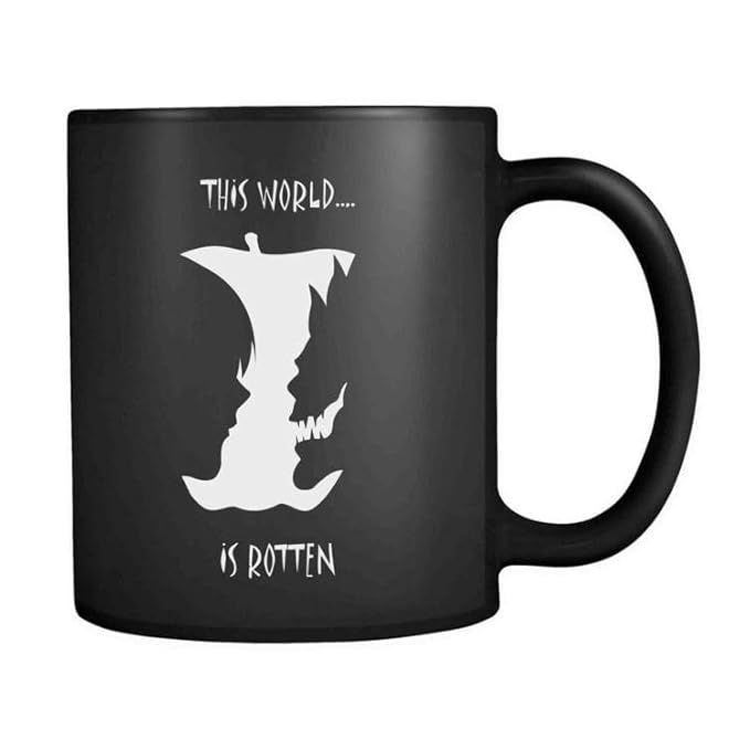 Buy CRAFT MANIACS Death Note This World is Rotten Printed Black 330 ML ...