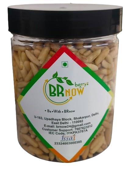BRnow berryz Pine Nuts Without Shell Chilgoza Seed Zero Added Sugar ...