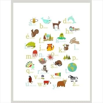 Amazon.com: Children Inspire Design French Alphabet Poster: Prints ...