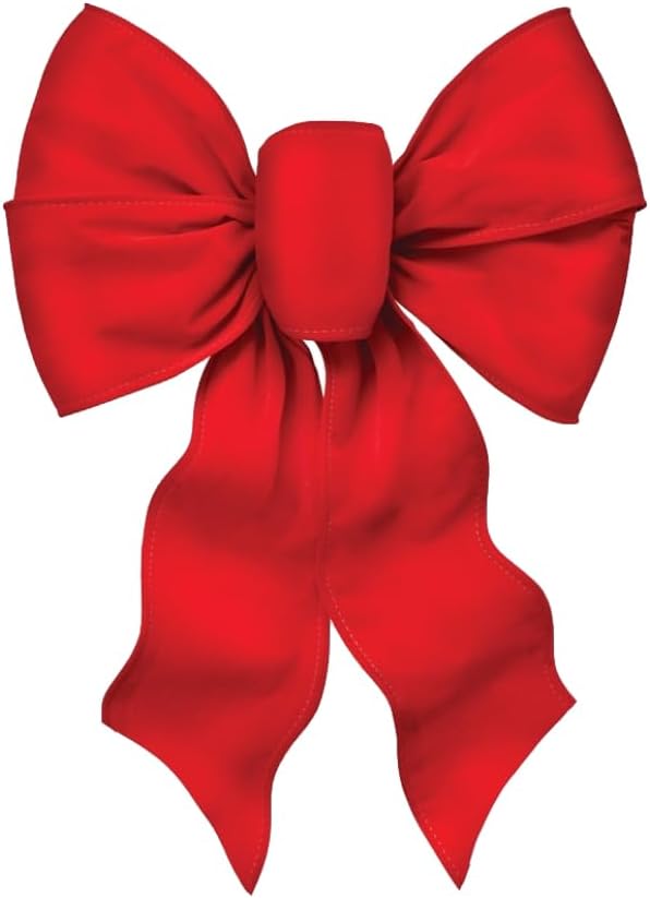 Amazon.com: Rocky Mountain Goods Large Wired Red Bow - 12" Wide by 18 ...