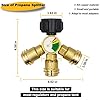 Amazon.com : 3 Way Propone Splitter QCC/POL (Propane Tank 3 Y Splitter ...