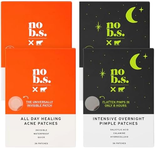 Amazon.com: No Bad Stuff - All Day Healing Acne Patches & Intensive ...