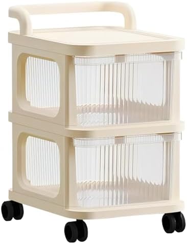 Amazon.com: Sterilite Wide 3 Drawer Storage Cart, Plastic Rolling Cart ...
