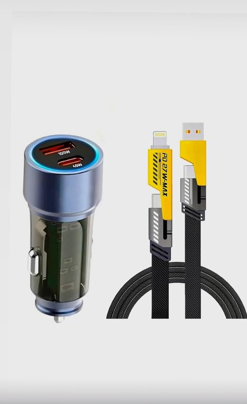 100W Car Charger for Xiaomi 13 LiteCharger High Speed Quick QC 3.0 ...