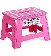 Amazon.com: Delxo Folding Step Stool 9 Inch,Non-Slip Foldable Stools Up ...