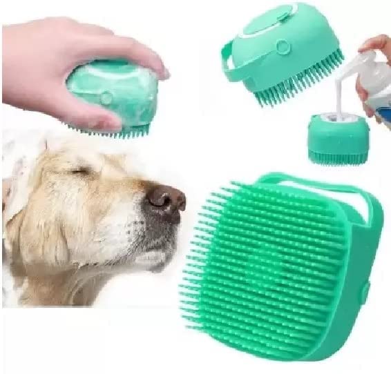 SEREBRUM Dog Bath Brush Soft Silicone Dog Shampoo Brush, Brush Hair Fur ...