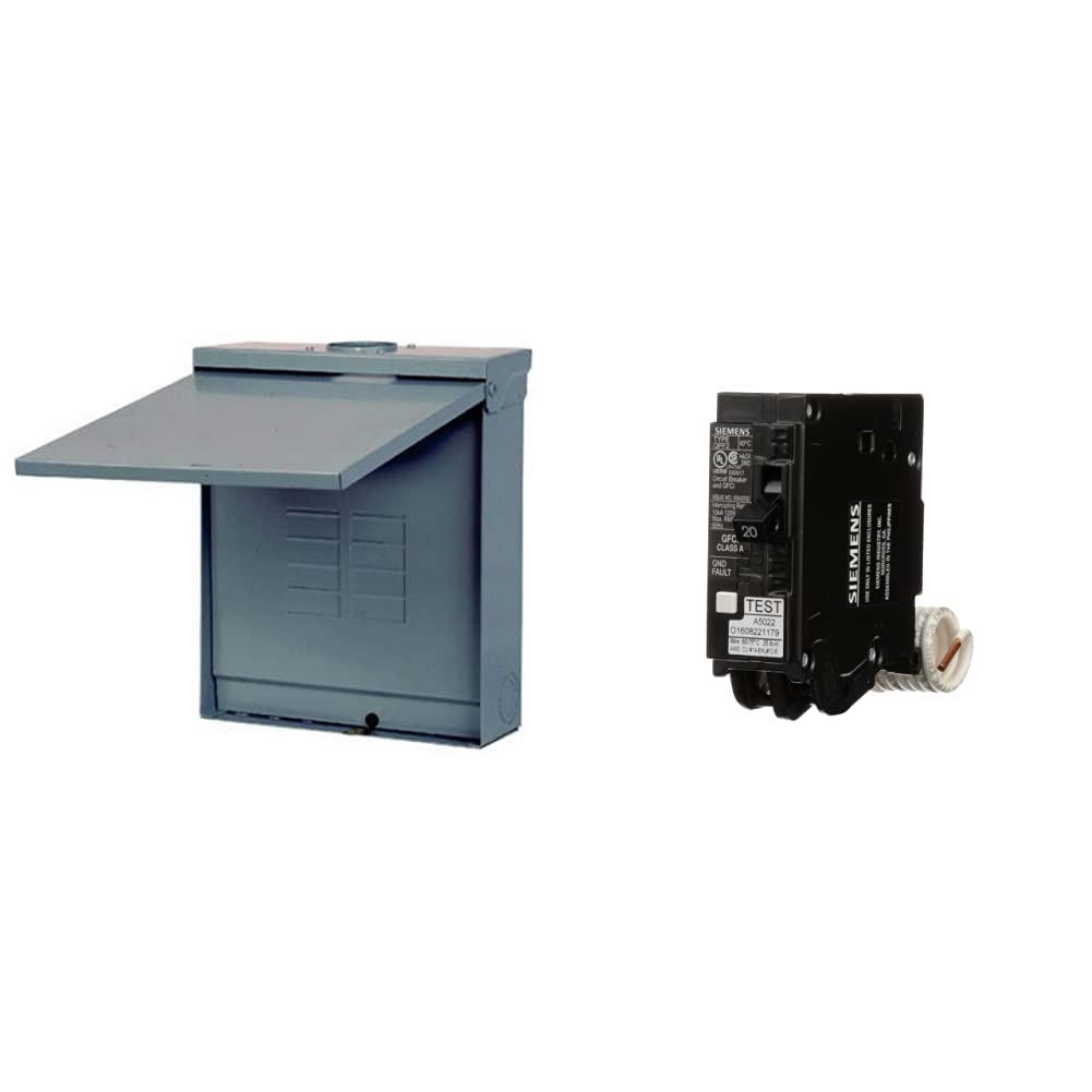 SIEMENS W0816ML1125CU 125 Amp Outdoor Load Center + Siemens QF120A 20 ...