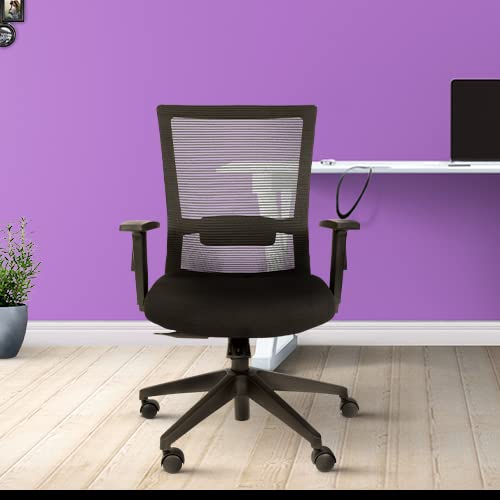 PACE SEATING Home and Office Mesh Desk Float Chair, Revolving Ergonomic ...