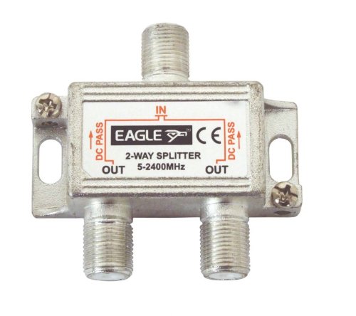 kenable F-Type Screw Connector Splitter For Virgin Cable 2 way 2.4G ...