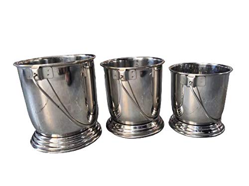 Pooja ecommerce Stainless Steel Mini Buckets, Table Buckets Curry ...