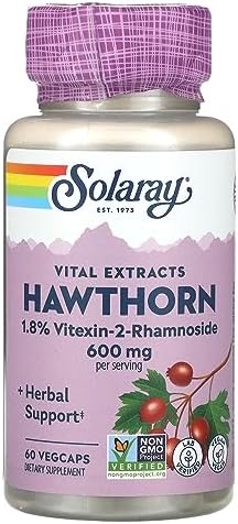 Amazon.com: Solaray Vital Extracts Hawthorn, 60 VegCaps : Health ...