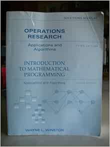 Operations Research : Applications and Algorithms : 3rd: Introduction ...