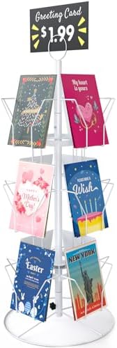 Amazon.com: Umisu Greeting Card Display Stand,12 Pockets Countertop ...