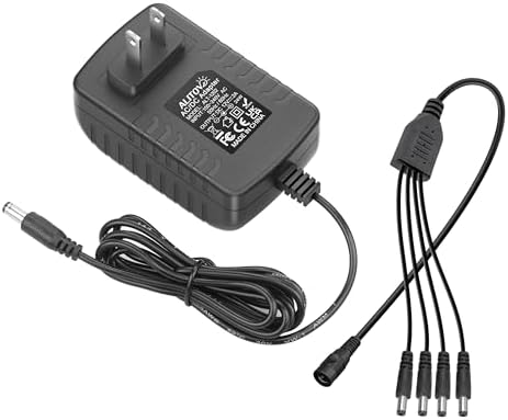 Amazon.com : ALITOVE Security Camera Power Supply Adpter 12V 2A with 4 ...