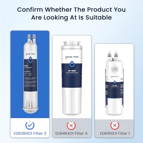 GLACIER FRESH Compatible with 4396841 Refrigerator Water Filter ...