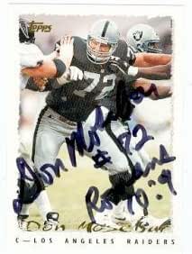 Amazon.com: Don Mosebar autographed Football Card (Los Angeles Raiders ...