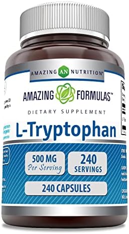 Amazon.com: Amazing Formulas L-Tryptophan Supplement | 500 Mg | 240 ...