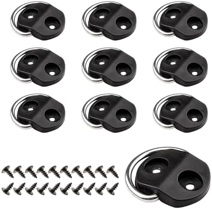 Amazon.com: VEHIRIE 10 Pcs D-Ring Tie Downs Anchor Stainless Steel D ...